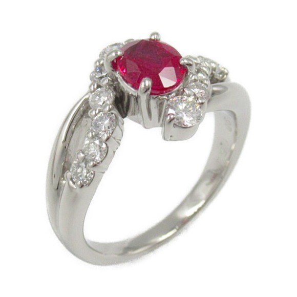 LuxUness | Jewelry | Luxuness Burma Ruby Diamond Ring Pt90 Platinum ...